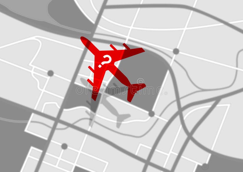 Missing Airplane stock illustration. Illustration of lost - 42861317