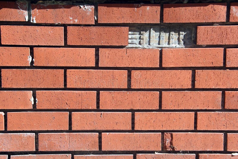 A Missing Brick in the Wall Stock Image - Image of material, space ...