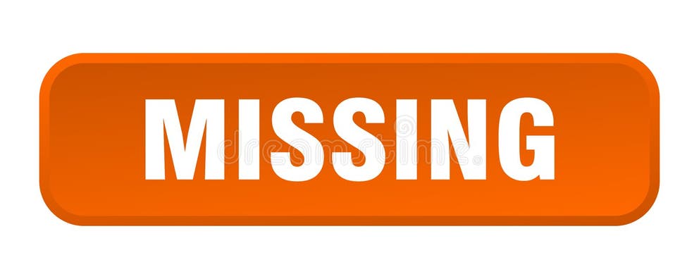 Missing Button. Missing Square 3d Push Button Stock Vector ...