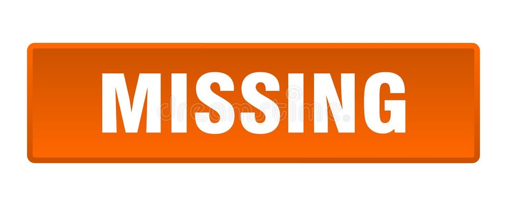 Missing Button. Missing Square Isolated Push Button Stock Vector ...
