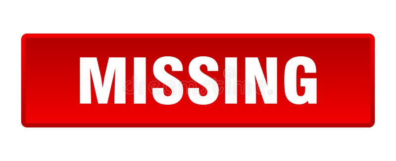 Missing Button. Missing Square Isolated Push Button Stock Vector ...