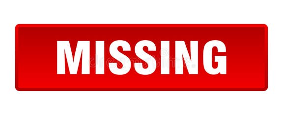 Missing Button. Missing Square Isolated Push Button Stock Vector ...