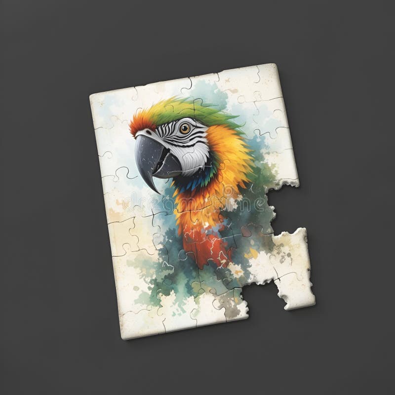 AI Computer Generated Parrot, Bright and Beautiful Stock Image - Image ...