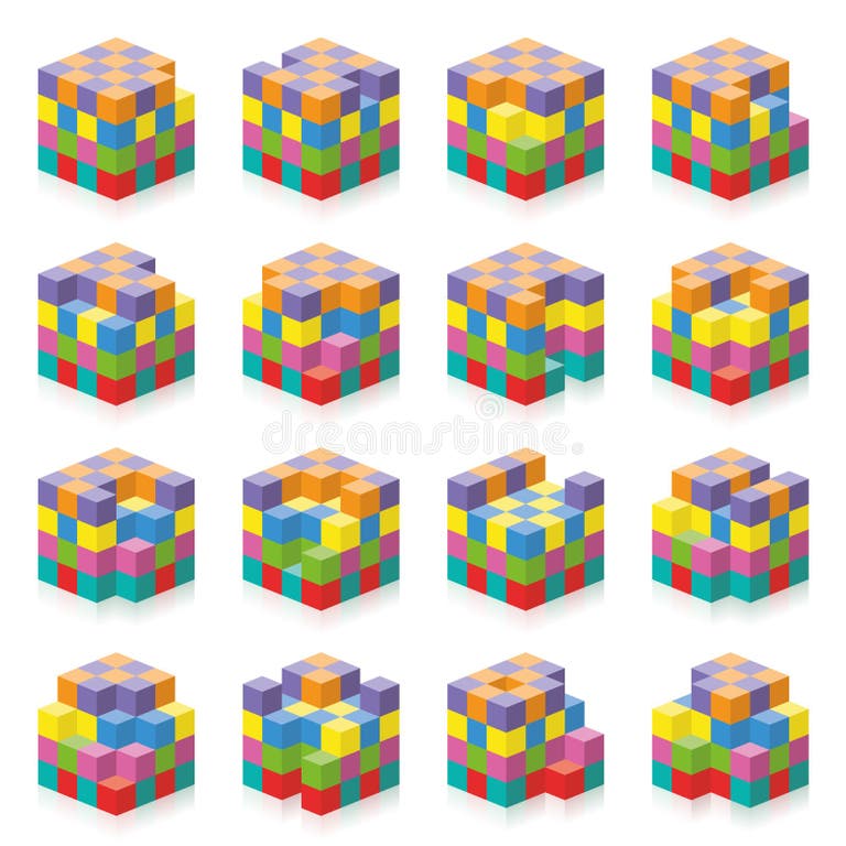 Dimensional Spatial Perception Exercise Stock Illustrations – 2 ...