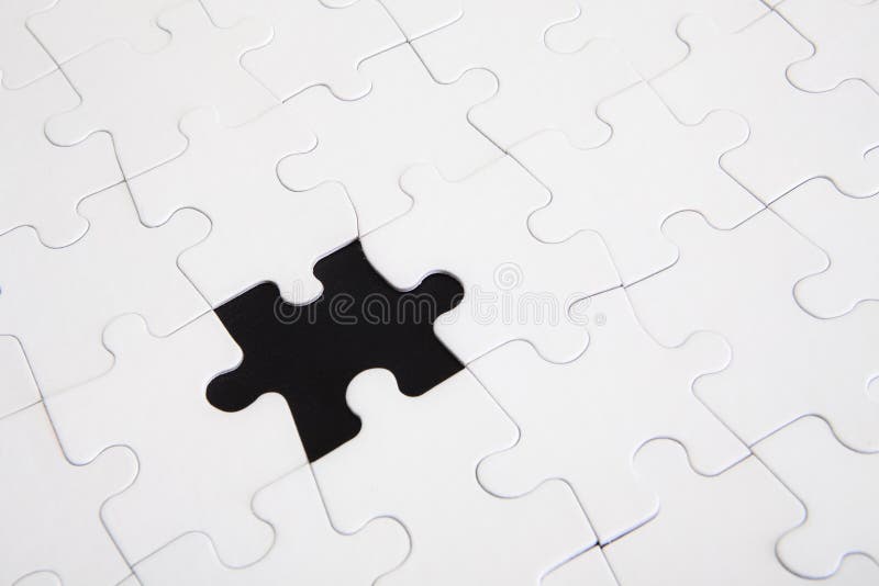 Manca un pezzo del puzzle fotografia stock. Immagine di barriera - 11043968