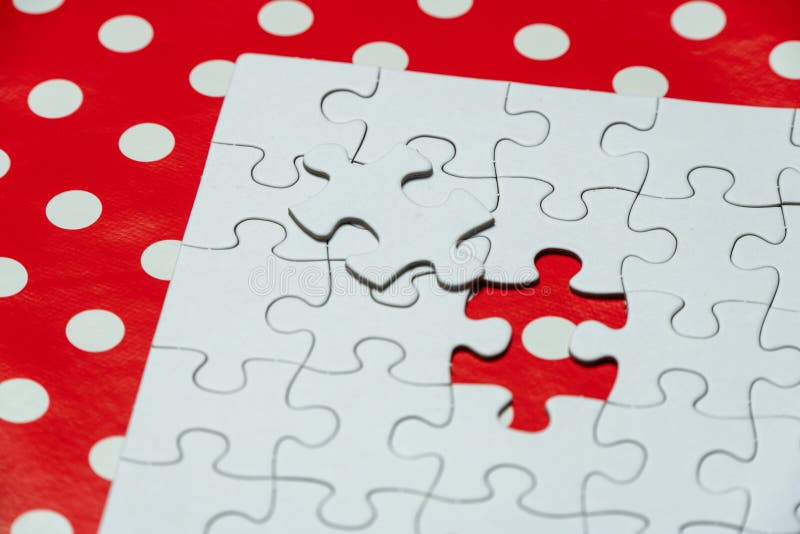 Missing element of puzzle stock photo. Image of concept - 136435148