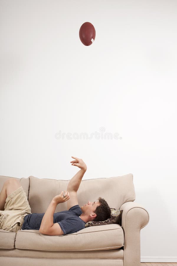 Missing Football stock image. Image of modern, couch - 19943829