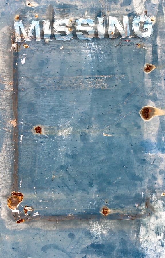 Missing grungy panel stock photo. Image of abstract, background - 90541382