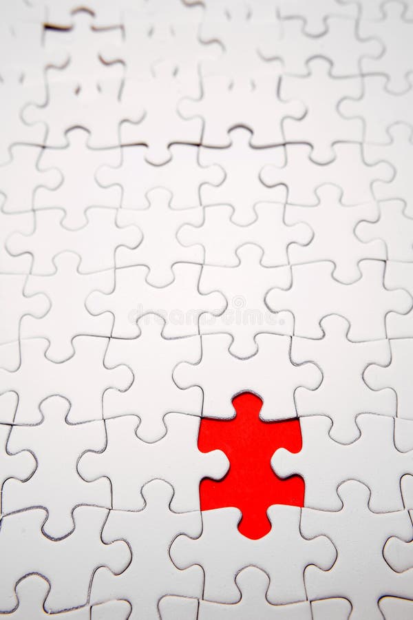 Completed Blank Jigsaw Puzzle Stock Image - Image of blank, puzzle: 6978455