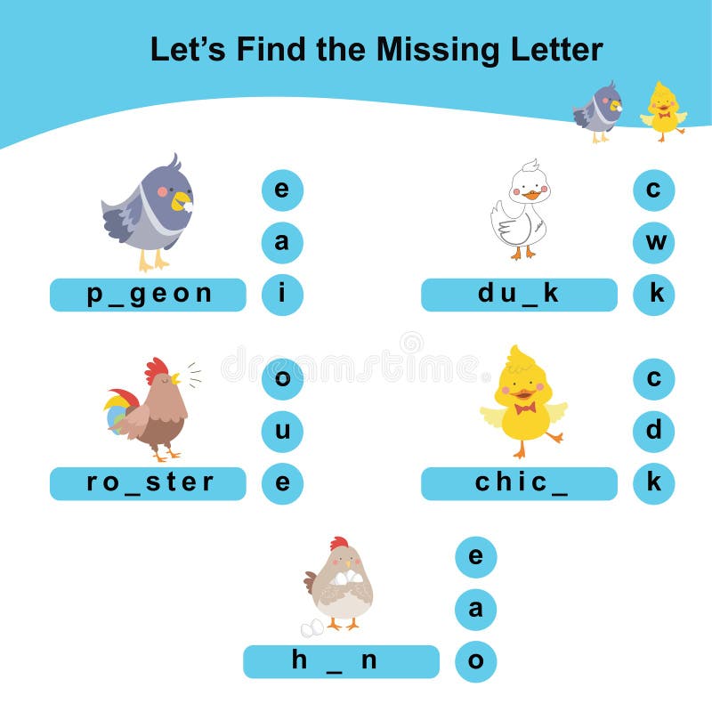 Cute Rooster Flashcard. Cuter Farm Animal. Educational Printable Game ...