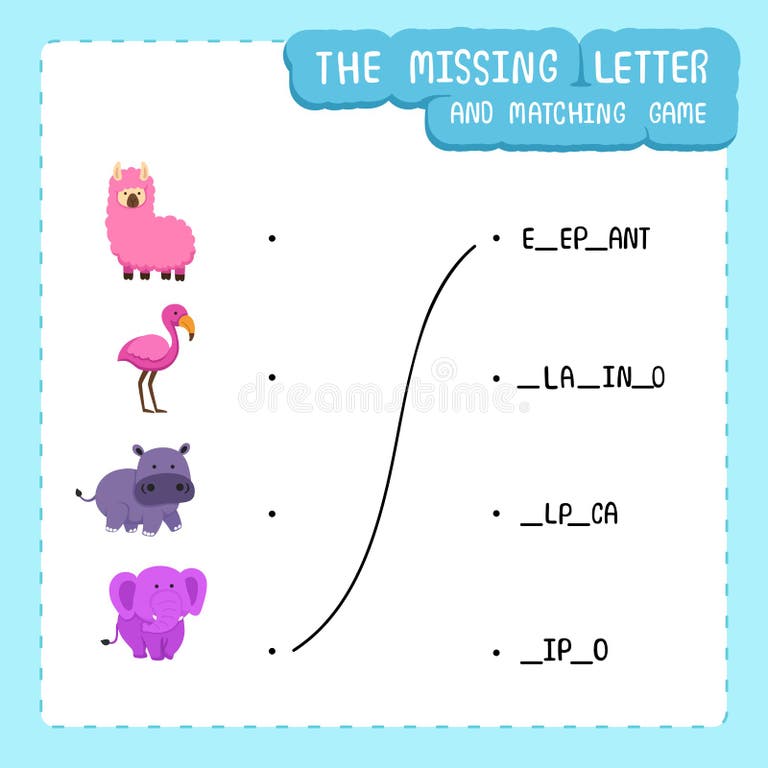 Letter Matching Game Stock Illustrations – 810 Letter Matching Game ...