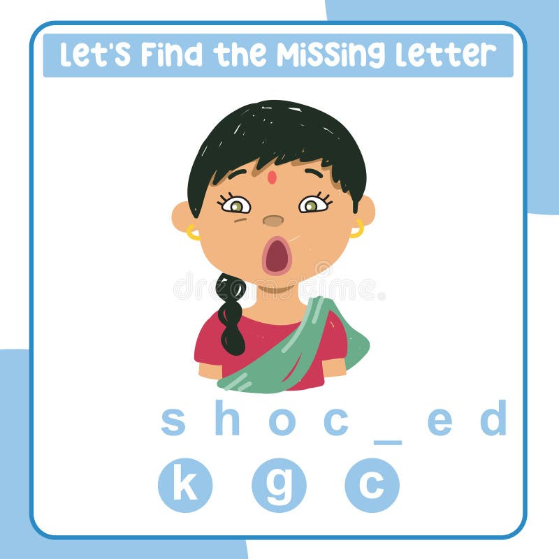 Complete the Missing Letter for Feeling Expression Sad in English ...