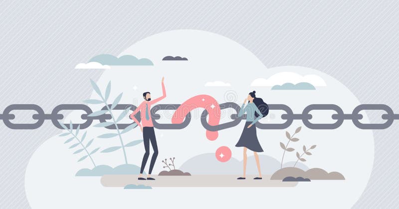 Missing Link - Gold on White Stock Illustration - Illustration of ...