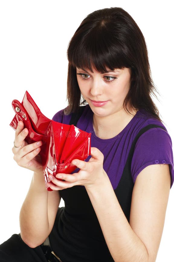 Missing money stock image. Image of female, anxiety, human - 10327443