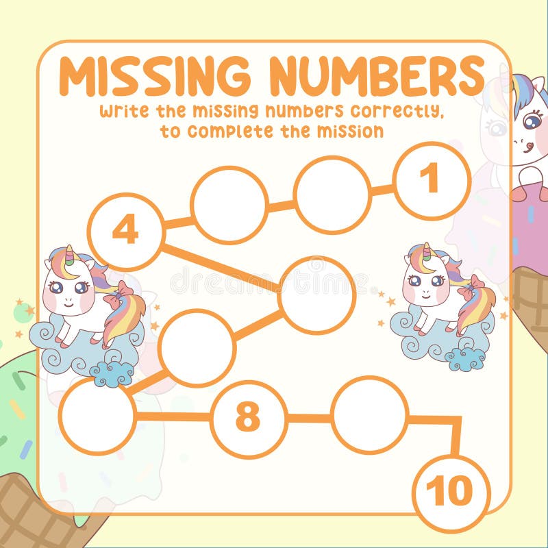 Cute Colourful Numbers Flashcard for Kids Learning To Count Stock ...