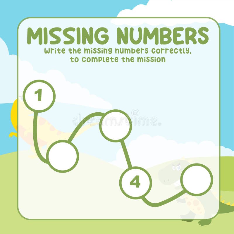 Missing Number Worksheet for Preschool Children. Write the Missing ...