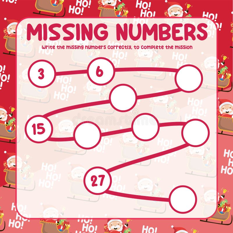 Printable Math Game for Kids. Complete the Missing Numbers on the ...