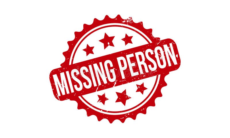 Missing Person Rubber Stamp. Red Missing Person Rubber Grunge Stamp ...