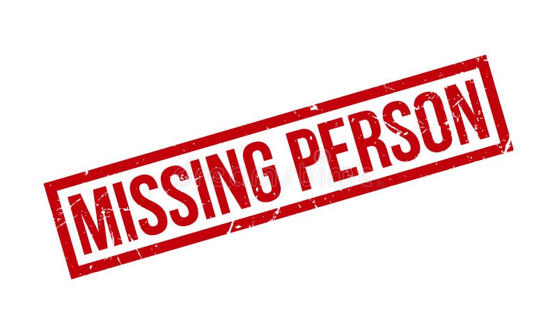 Missing Person Rubber Stamp. Red Missing Person Rubber Grunge Stamp ...
