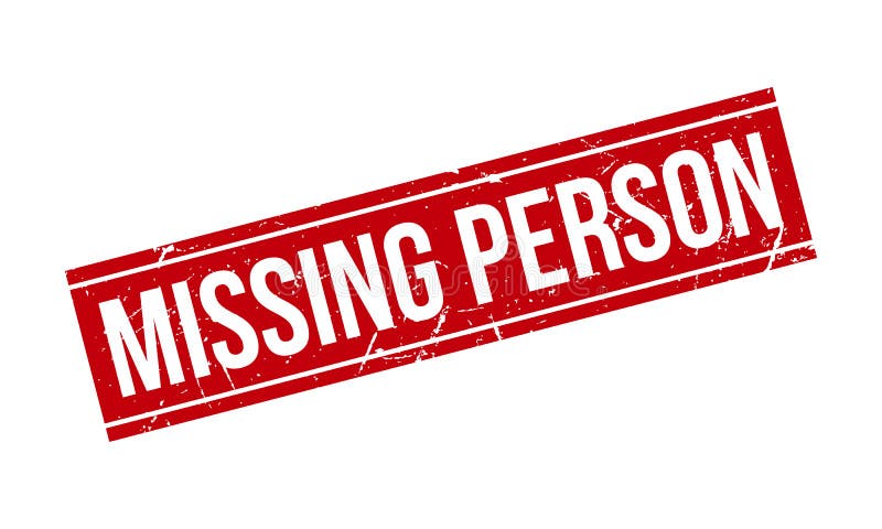 Missing Person Rubber Stamp. Red Missing Person Rubber Grunge Stamp ...