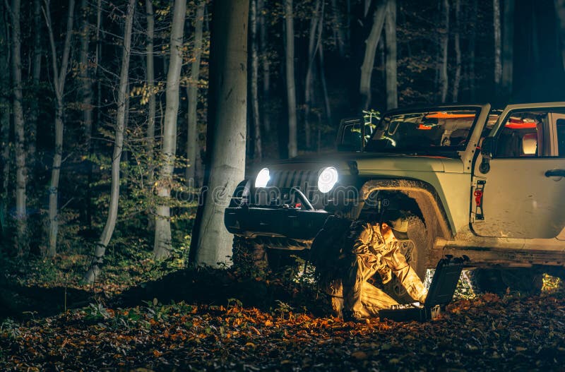 Missing Person Search during Night Hours Stock Photo - Image of ...