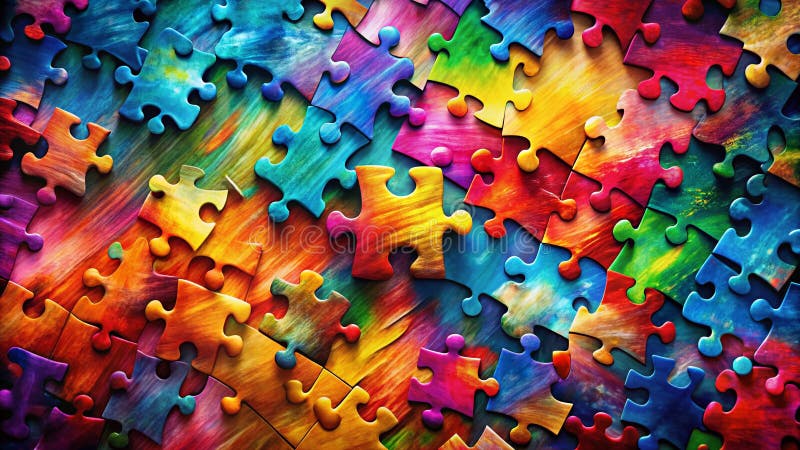 Missing Piece in a Panoramic Abstract Puzzle Intriguing Visual for ...