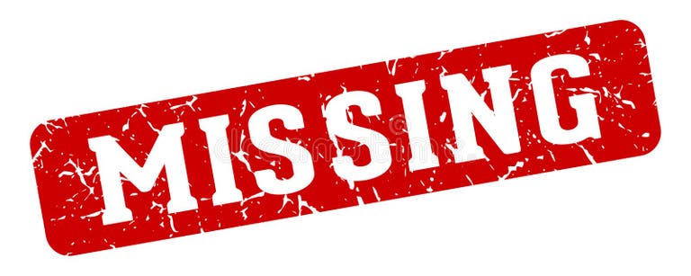 Missing Rectangular Sign. Missing Stamp Stock Vector - Illustration of ...