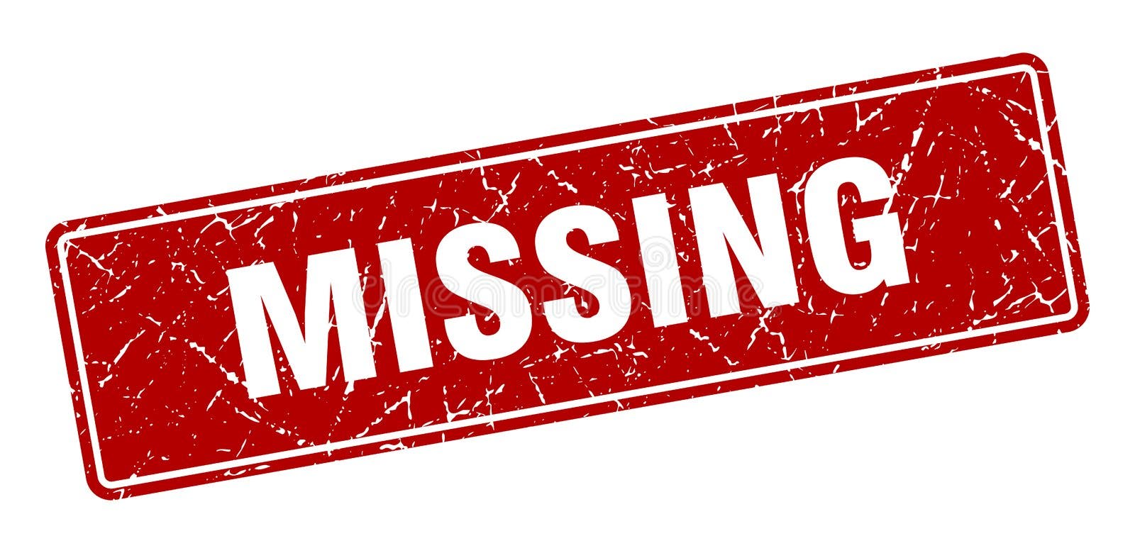 Missing Red Grunge Square Vintage Rubber Stamp Stock Illustrations – 23 ...