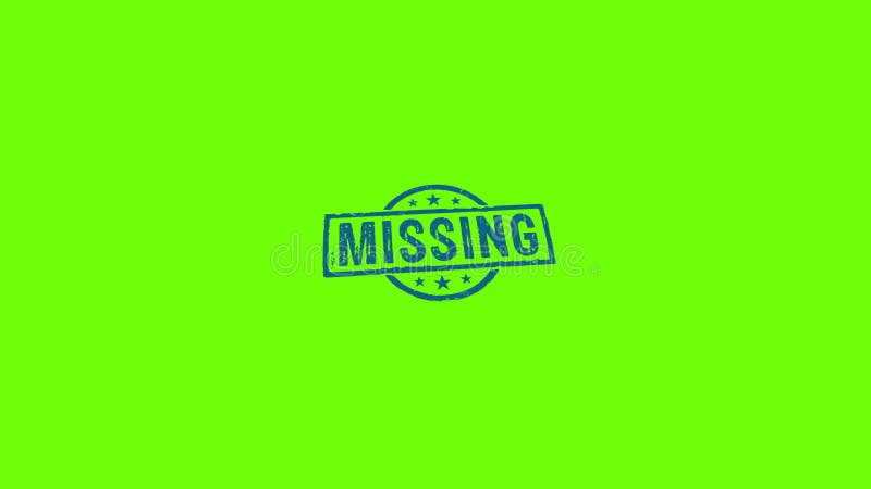 Missing Stamp and Stamping Animation Stock Video - Video of missing ...