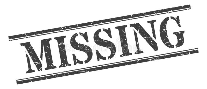 Missing Red Grunge Square Vintage Rubber Stamp Stock Illustrations – 23 ...