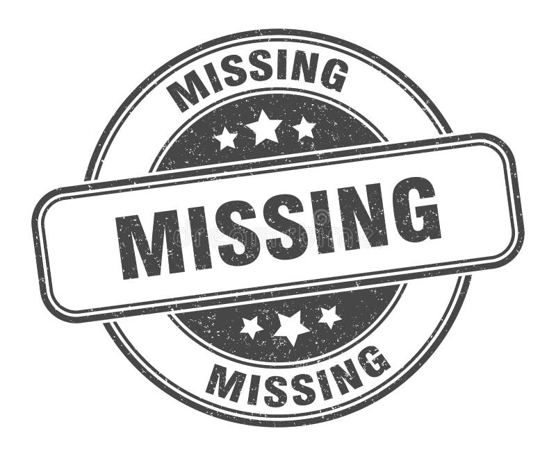 Missing stamp stock vector. Illustration of badge, isolated - 136895330