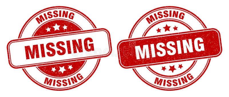 Missing stamp on white stock vector. Illustration of mislaid - 124258876