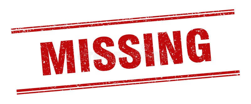 Missing Stamp. Missing Square Grungy Isolated Sign Stock Vector ...