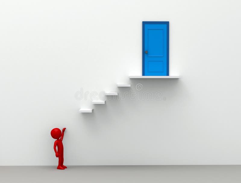 Missing step stock illustration. Illustration of building - 47889975