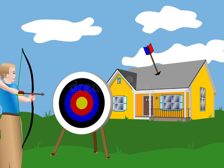 Missing the Target Improve Your Aim Avoid Failure Stock Illustration ...