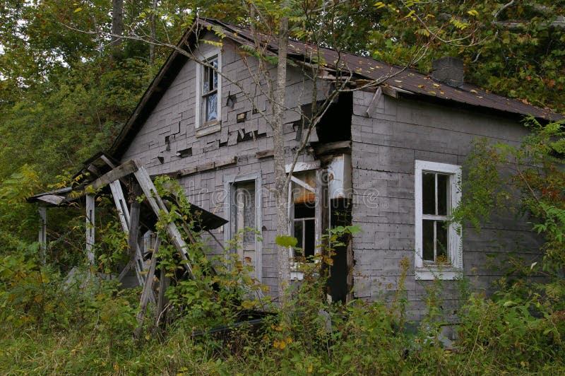 Missing Window Panes in an Abandoned Building Stock Image - Image of ...