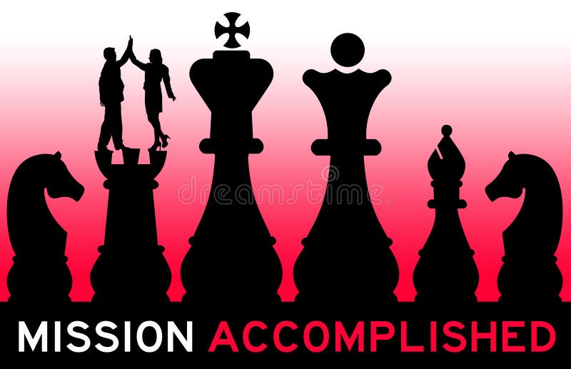 Mission accomplie illustration stock. Illustration du thèse - 86670014