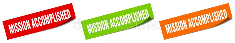 Mission Accomplished Banner. Mission Accomplished Speech Bubble Label ...