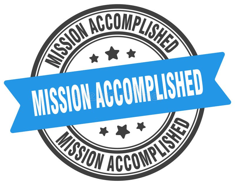 Set of Accomplished Stamp Symbol, Label Sticker Sign Button, Text ...