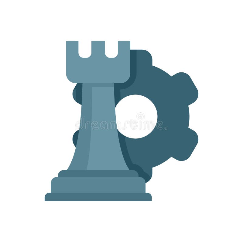 Mission Chess Rock Icon Flat Isolated Vector Stock Vector ...