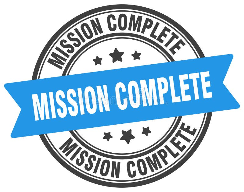 Mission complete stamp stock vector. Illustration of vector - 153585554