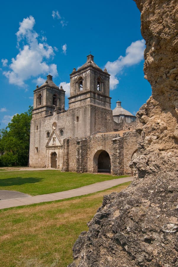 Mission Concepcion stock image. Image of north, antonio - 14830835