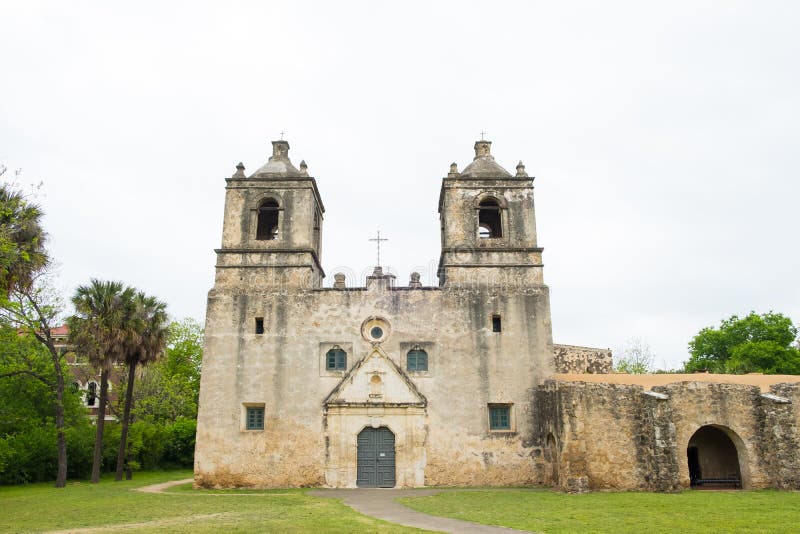 Mission Concepcion San Antonio Texas Stock Photo - Image of vacation ...