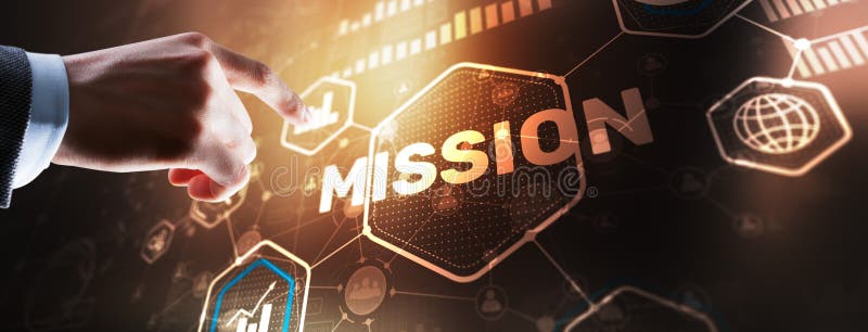Mission Concept Financial Success Chart Virtual Screen Business ...