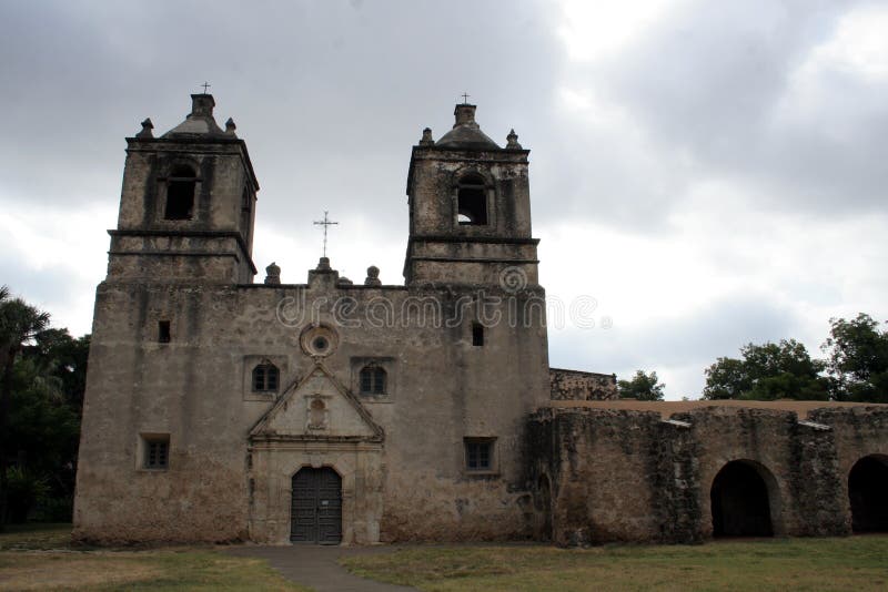 Mission Conception Entrance - Example of Spanish Colonial Architecture ...