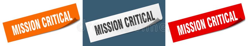 Mission Critical Banner. Mission Critical Speech Bubble Label Set ...