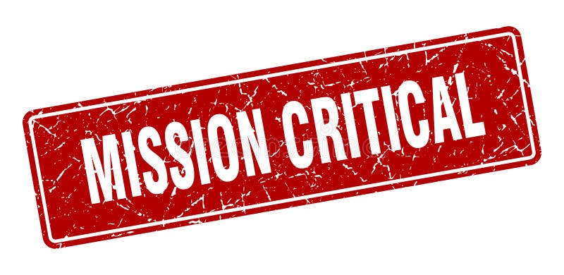 Mission Critical Sticker. Mission Critical Sign Set Stock Vector ...