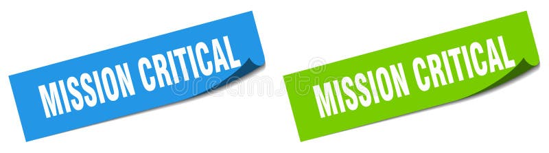 Mission Critical Sticker. Mission Critical Sign Set Stock Vector ...