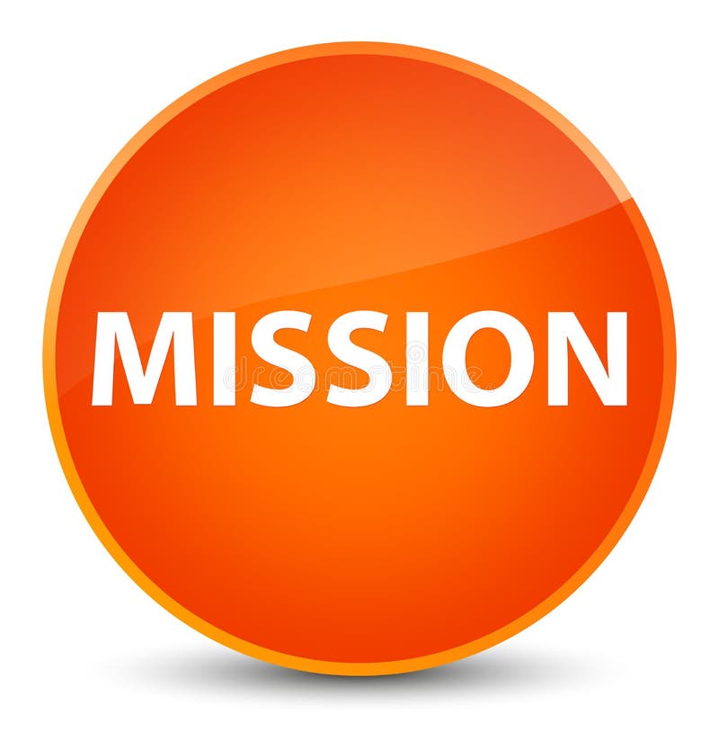 Mission Elegant Orange Round Button Stock Illustration - Illustration ...