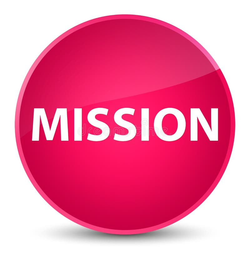 Mission Elegant Pink Round Button Stock Illustration - Illustration of ...